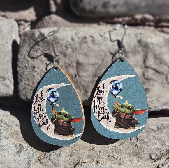 Jewelry | New Disney Grogu Teardrop Dangle Earrings | Poshmark